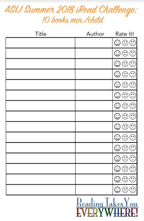 ASIJ iRead Summer Challenge | ASIJ ES LIBRARY